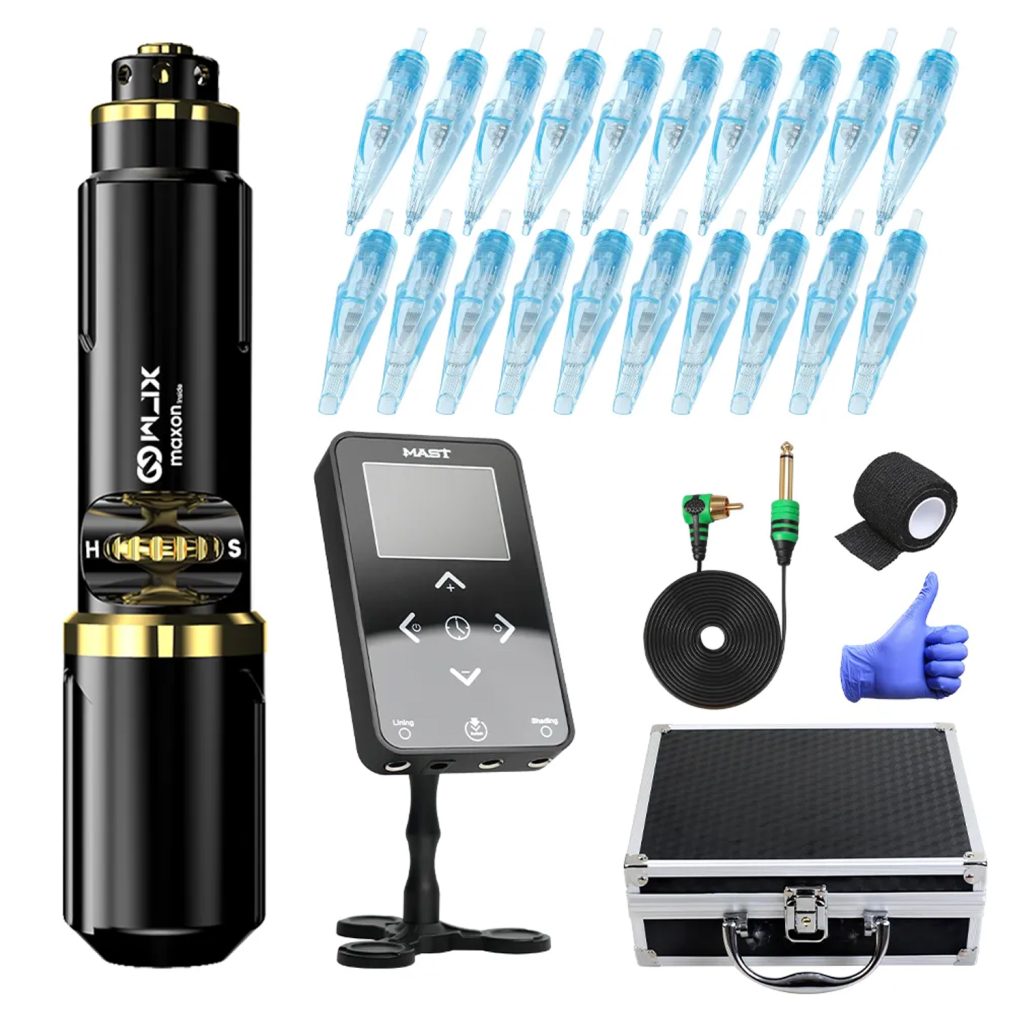 KIT DE TATUAJE PEN WJX MAXON MOTOR PROFESIONAL - Dragón Tattoo Chile